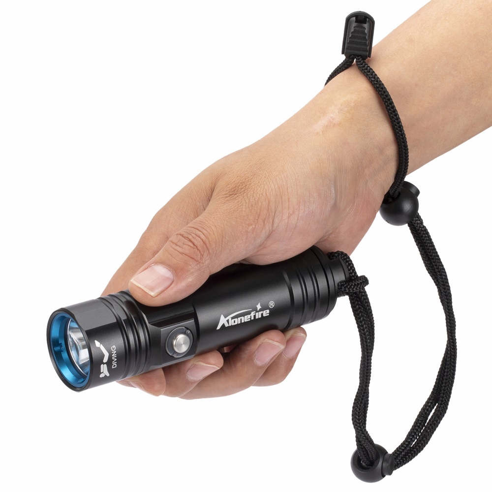 Alonefire Dv76 Super Bright Diving Flashlight L2 Led Ipx8 Highest ...