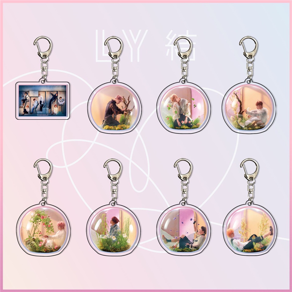 Keychain Love yourself Cute V JUNGKOOK JIMIN JIN SUGA RM JHOPE JK KPOP BTS-520 Bangtan Boys 21 ...