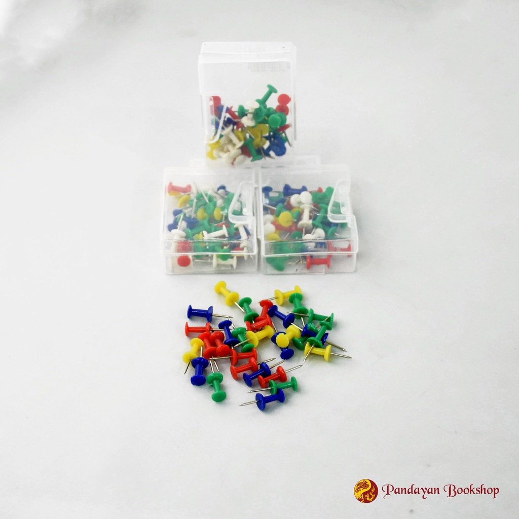 Stationery Pins Basic Push Pin For Bulletin Board, Cork Home And Office ...