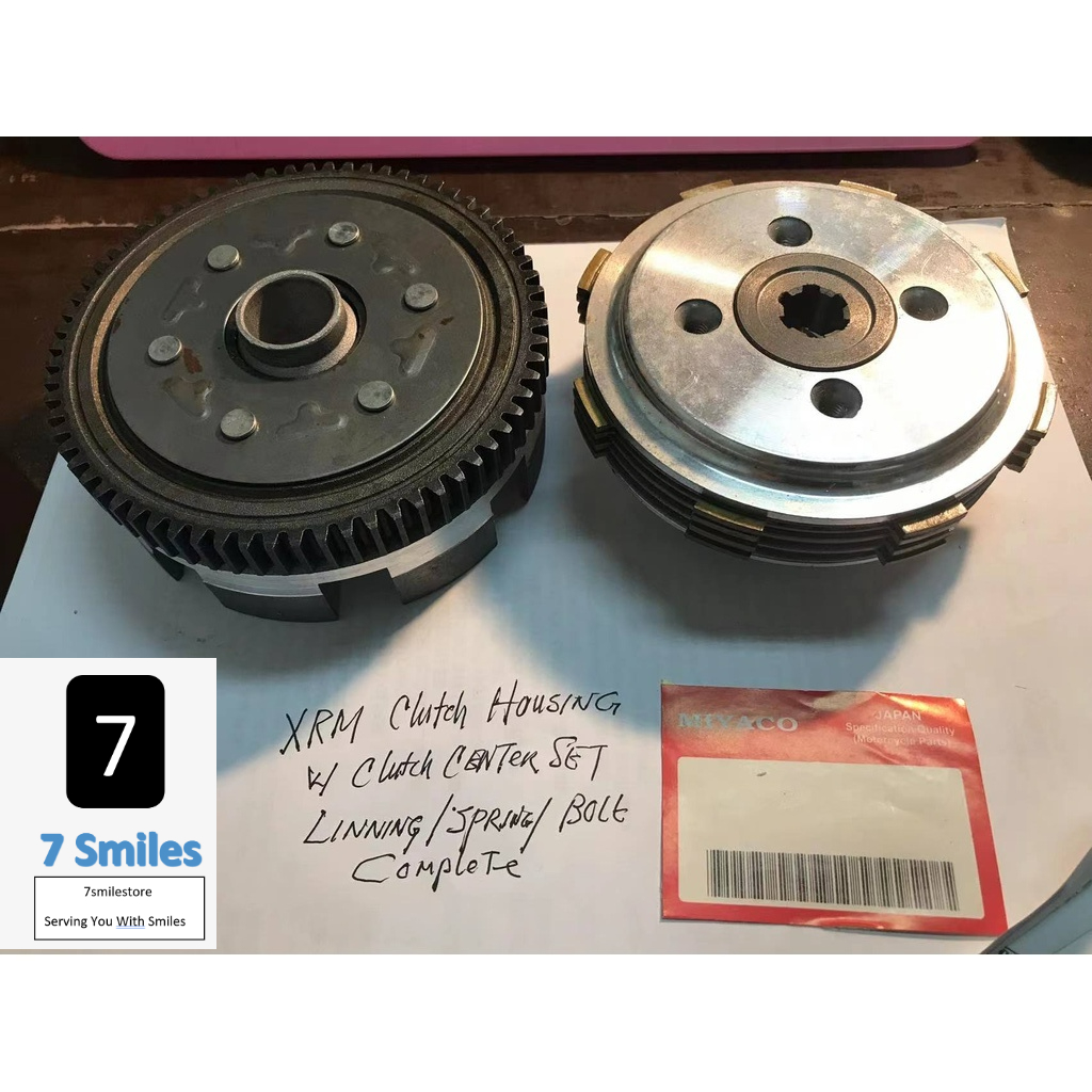 XRM Clutch Housing with Clutch Center Set with Lining,Spring, Bolt ...