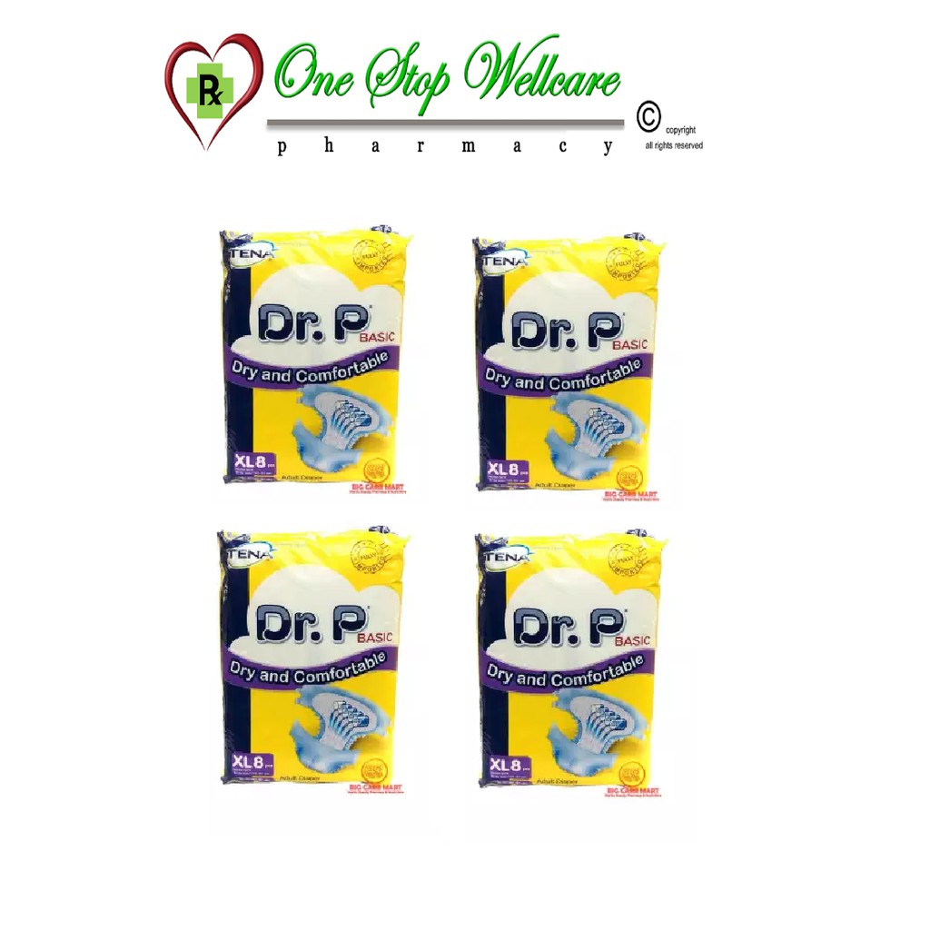 DR.P ADULT DIAPERS (XL) 8'S (4 packets) | Shopee Philippines