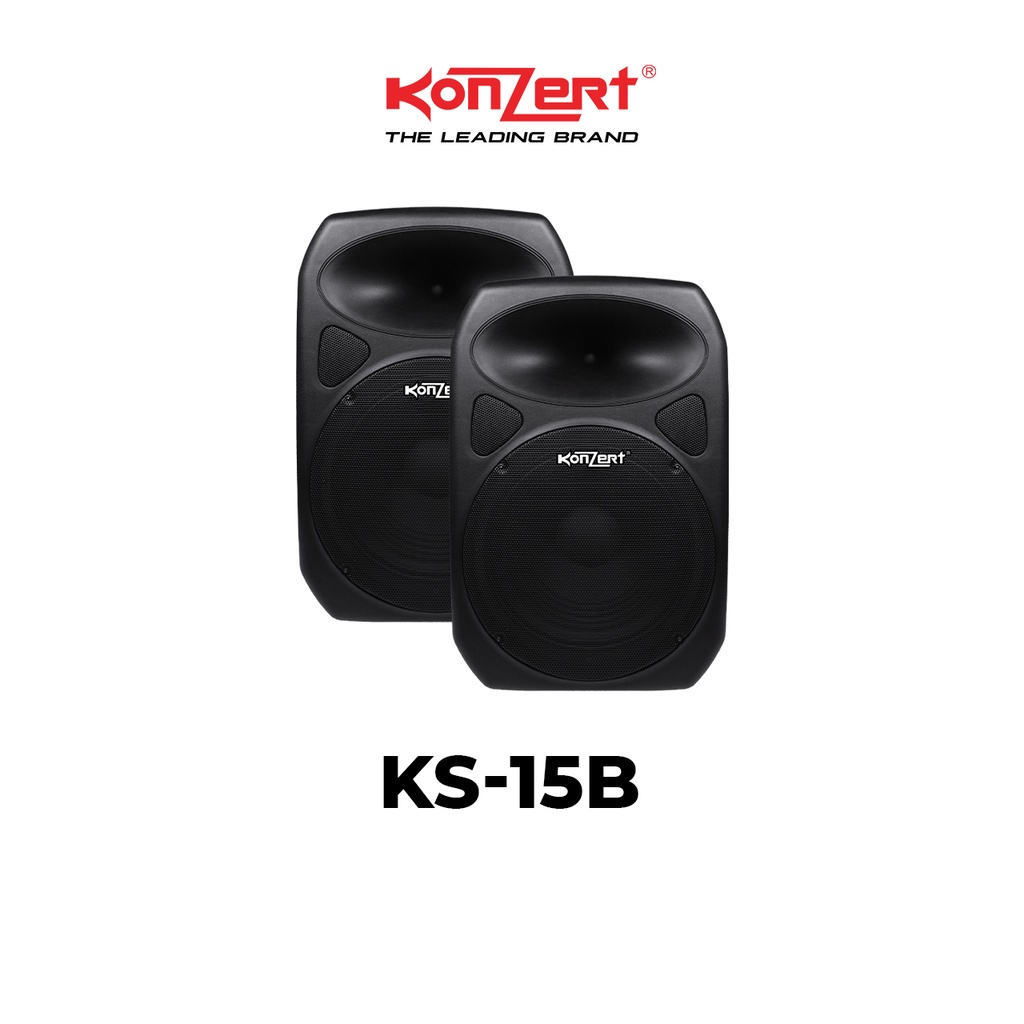 Konzert KS-15B 15'' inch 2-Way Professional Passive Speaker (400 Watts ...