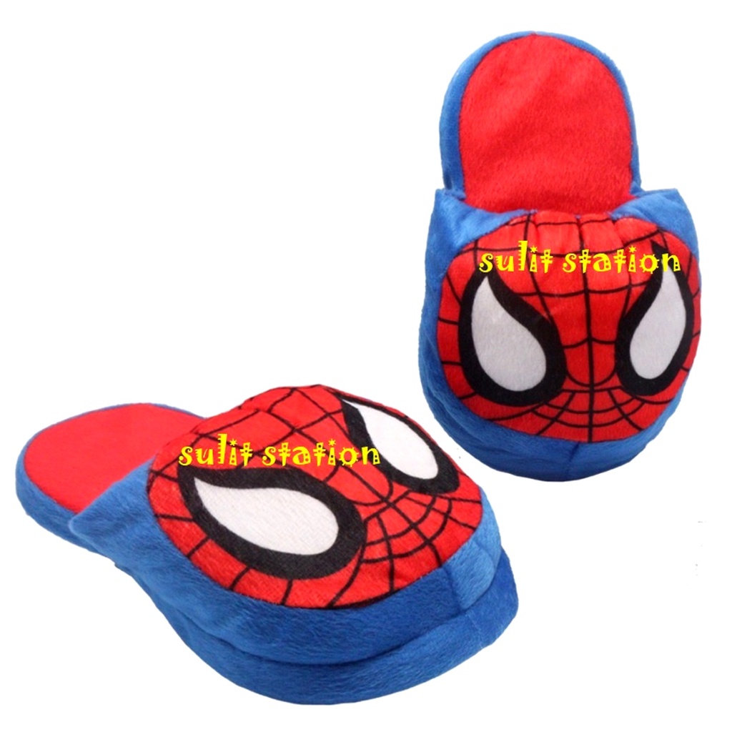 SUPER HERO AVENGERS SPIDERMAN SPIDER MAN BEDROOM PLUSH SLIPPERS SLIPPER ...