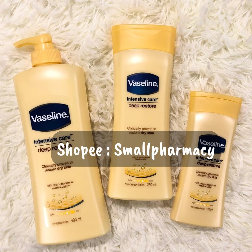 Vaseline Intensive Care Deep Restore Lotion 120ml / 250ml / 400ml | Shopee Philippines