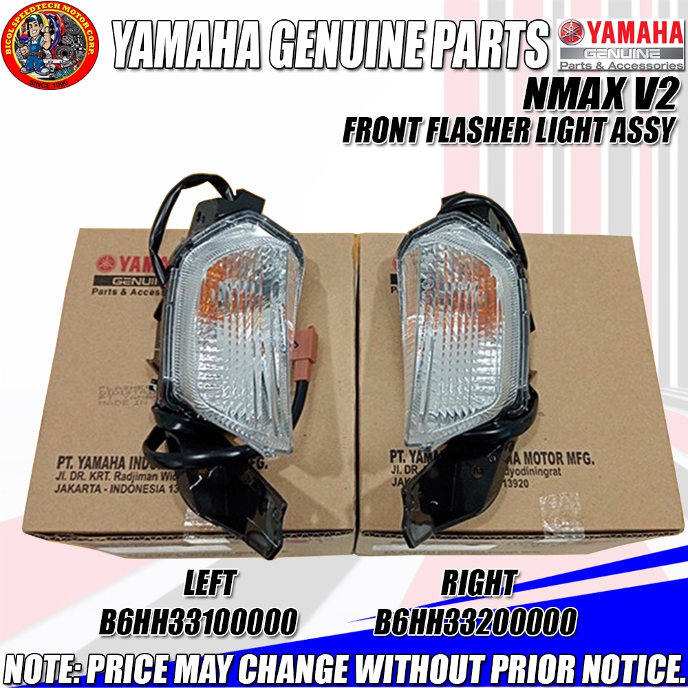 NMAX V2 FRONT FLASHER LIGHT LEFT & RIGHT (YGP) (Genuine: BKT-H3310-00 ...