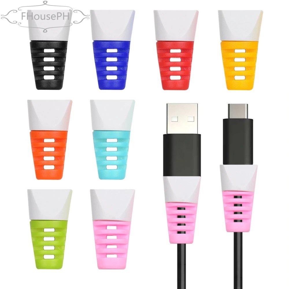 Universal USB Charger Phones Cable Cord Saver Protector H* | Shopee ...