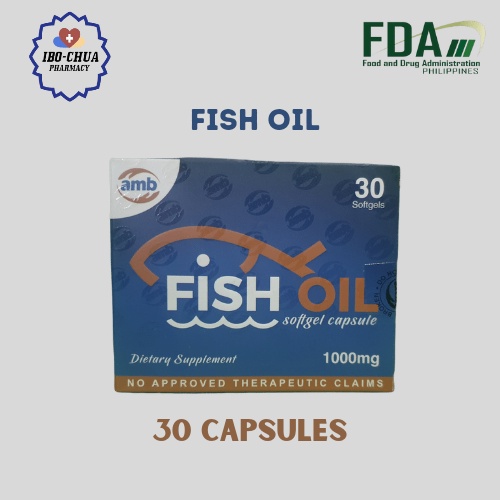 FISH OIL 1000mg- 30 Softgel Capsules | Shopee Philippines