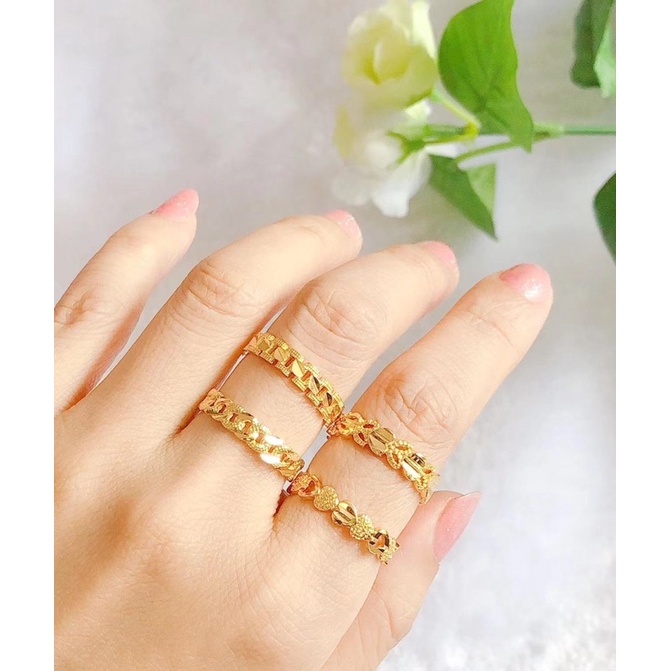 Hk fashion jewelry 24k gold plated Bangkok gold ring size 6#7#8 ...