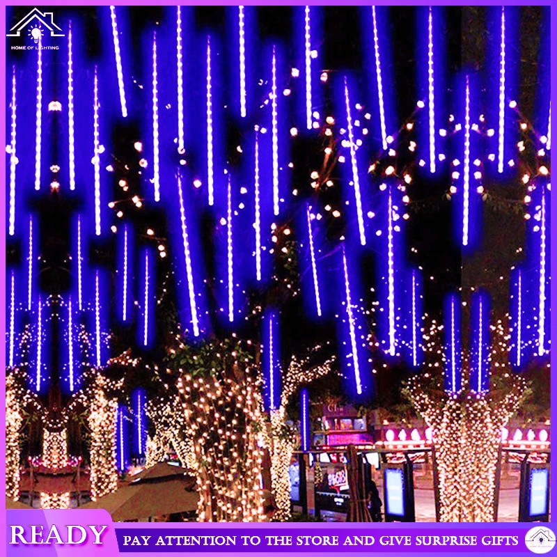 LED Meteor Shower Rain Lights Holiday String Lights Outdoor Waterproof ...