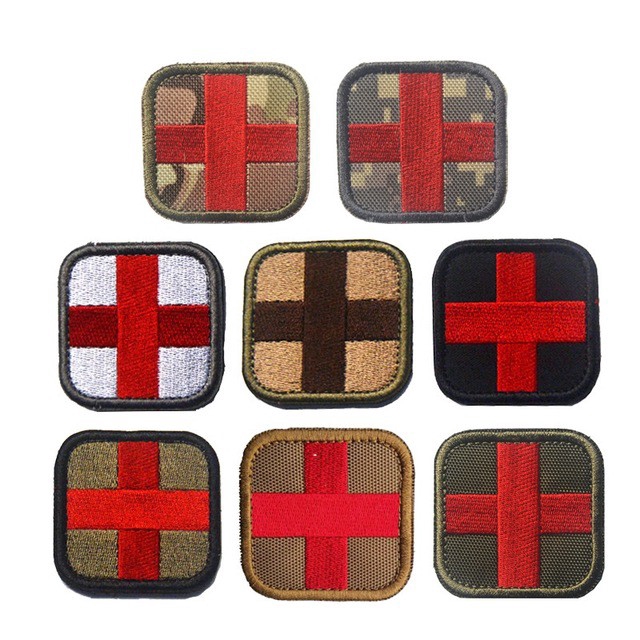 Red Cross Paramedic EMT EMS Army Combat Medic First Aid Patches ...