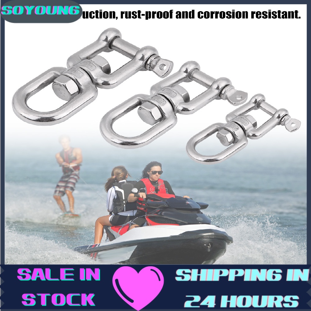 [Ready Stock] Stainless Steel Swivel Ring Snap Rolling Shackle Device ...