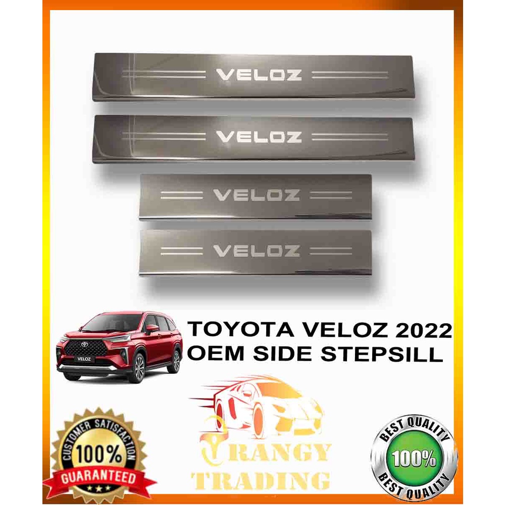 Toyota Veloz 2022 to 2024 OEM Side Stepsill CHROME Door Step Sill ...