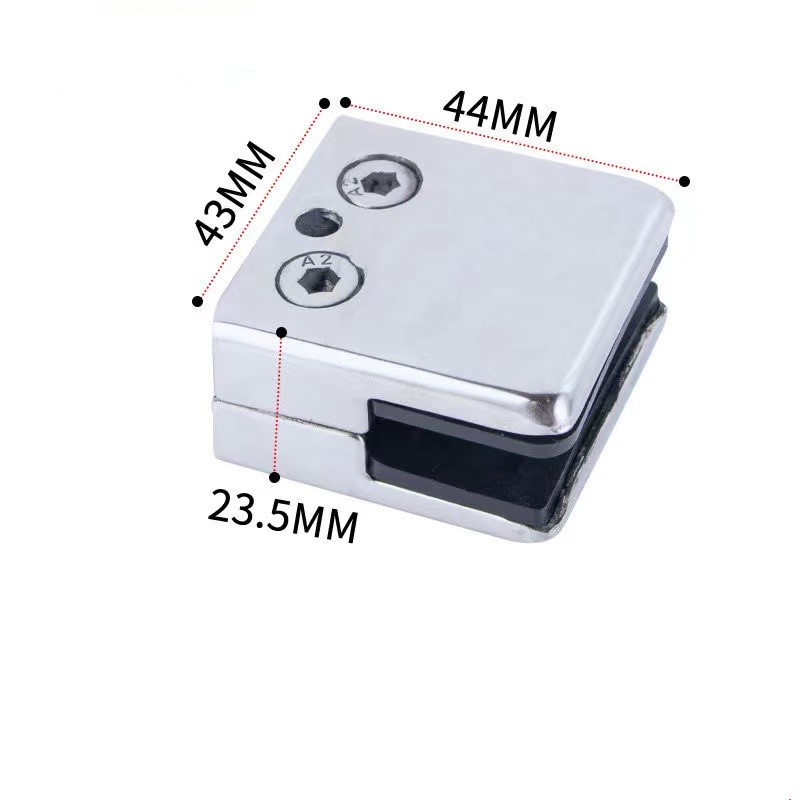 304 STAINLESS Glass Clip Stainless Glass Clamp (6-8 / 8-10mm Glass ...