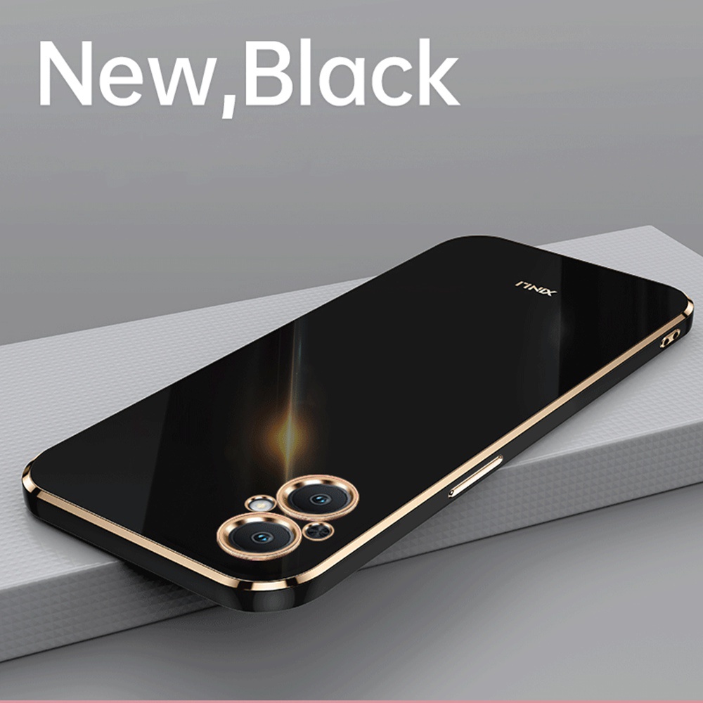 Luxury 6D Gold Plating Casing Oppo Reno 8Z 5G Soft TPU Case Reno8 Z 5G ...