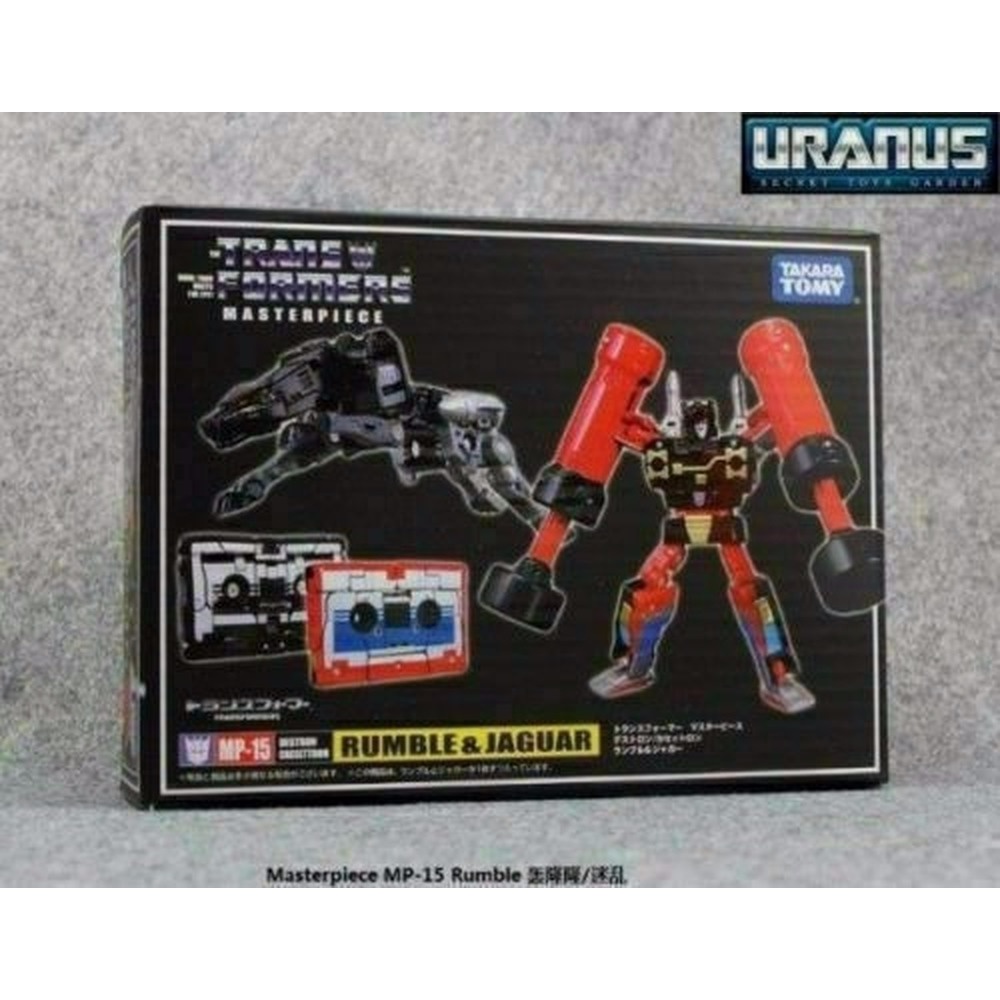 TRANSFORMERS MP-15 MASTERPIECE RAVAGE & RUMBLE JAGUAR CASSETTES ACTION ...