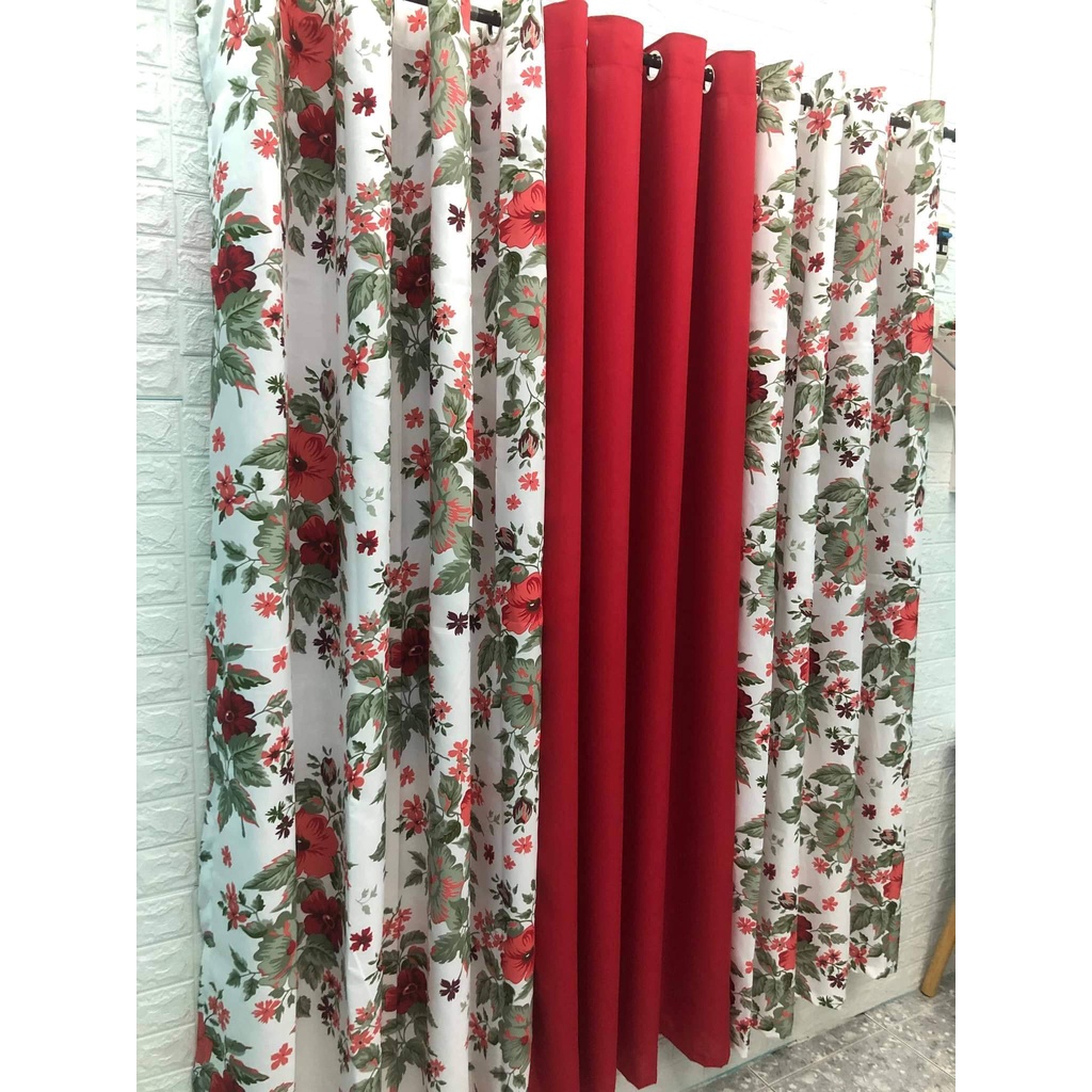 FLORAL DESIGNS RING CURTAIN (60X78 INCHES) | Shopee Philippines