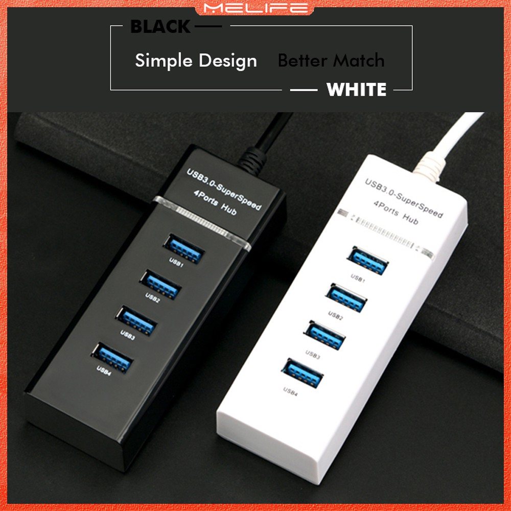 4 Port USB 3.0 Hub 5Gbs High Speed Splitter | Shopee Philippines