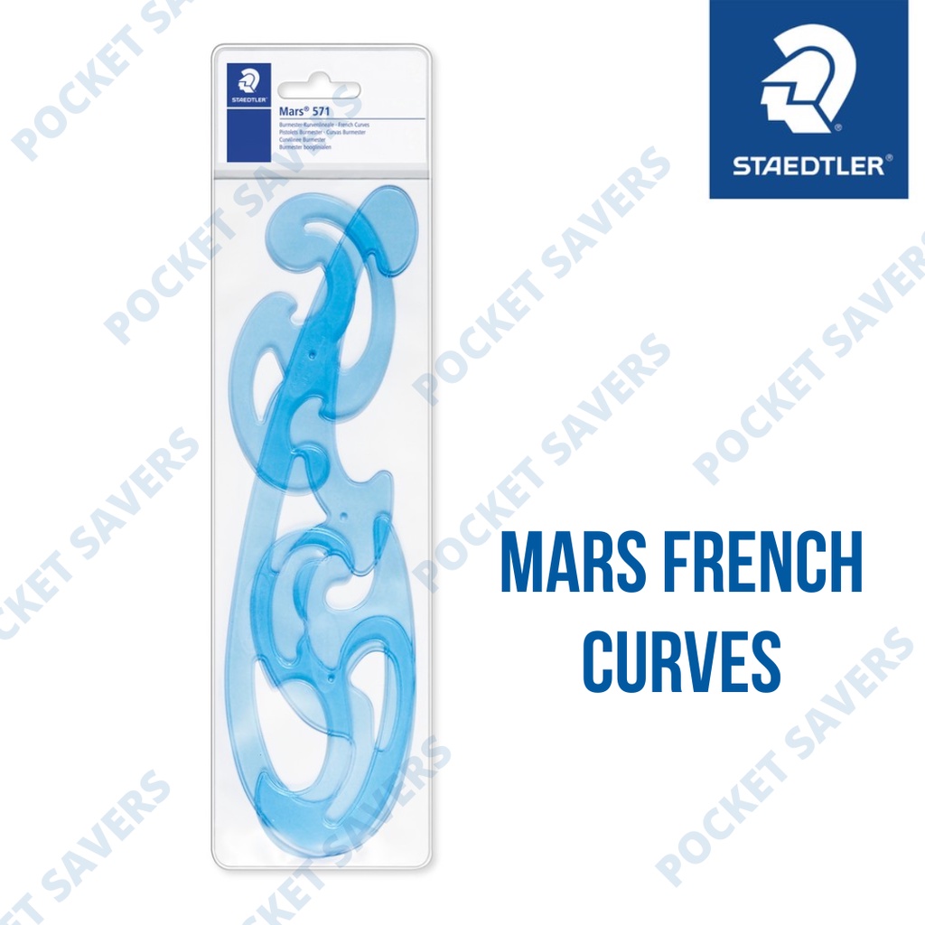 STAEDTLER Mars French Curves 571 40 Wp (Plastic, Transparent, 3 Shapes ...