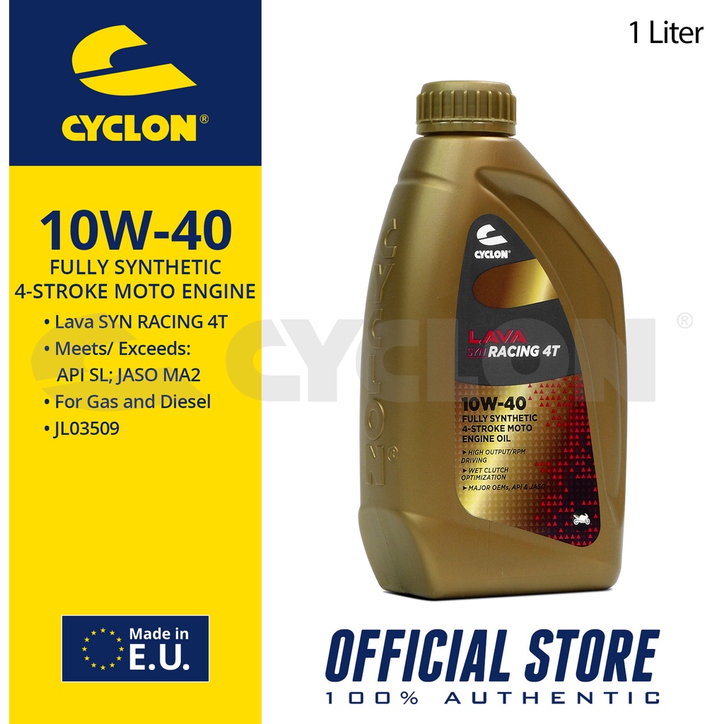 CELERA Lava SYN Racing 4T 10W40 Fully Synthetic Engine Oil 1L JL03509 ...