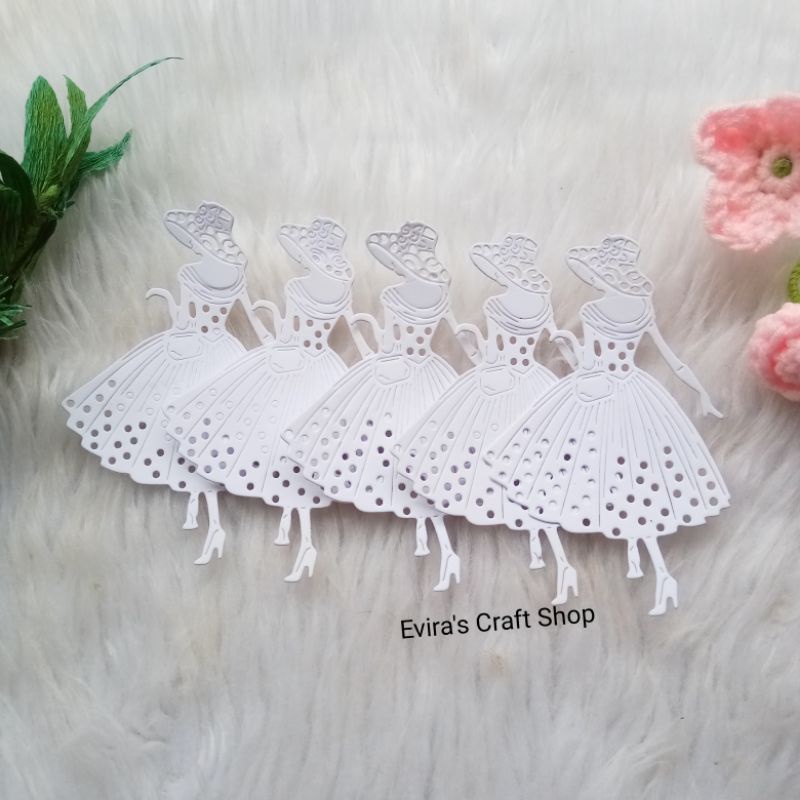 Lady Die Cut Silhuette Papercraft Journals Scrapbooks | Shopee Philippines