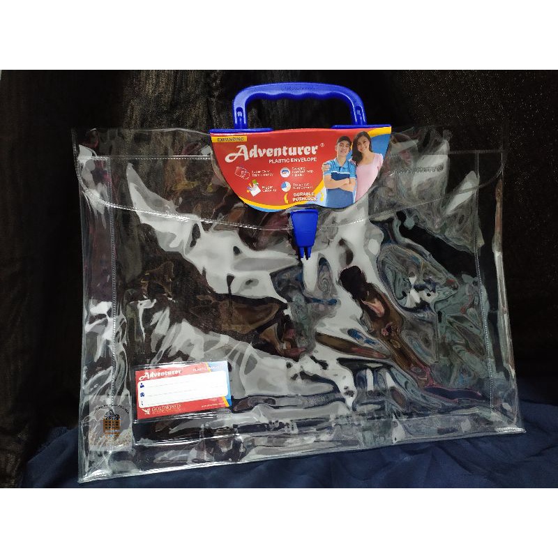 adventurer/ JOY | clear, plastic Expandable Envelope with handle ...