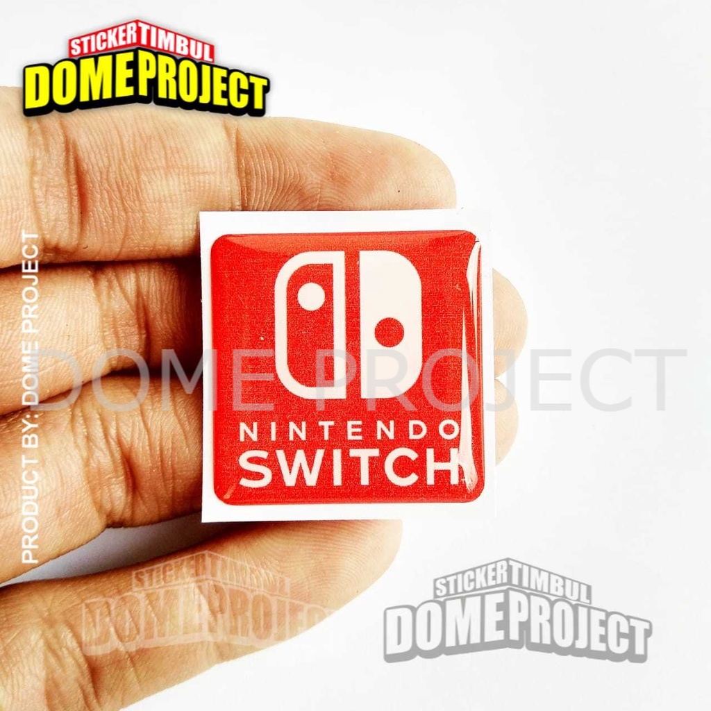NINTENDO SWITCH EMBLEM MOTORCYCLE STICKER FLEXIBLE embossed RESIN ...