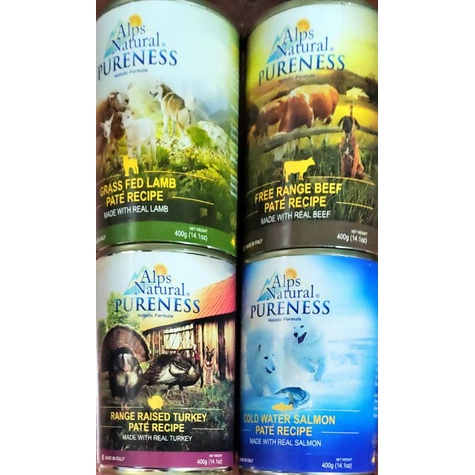 Alps Natural Pureness Canned Free Range Pate Recipe Dog Wet Food 400g ...