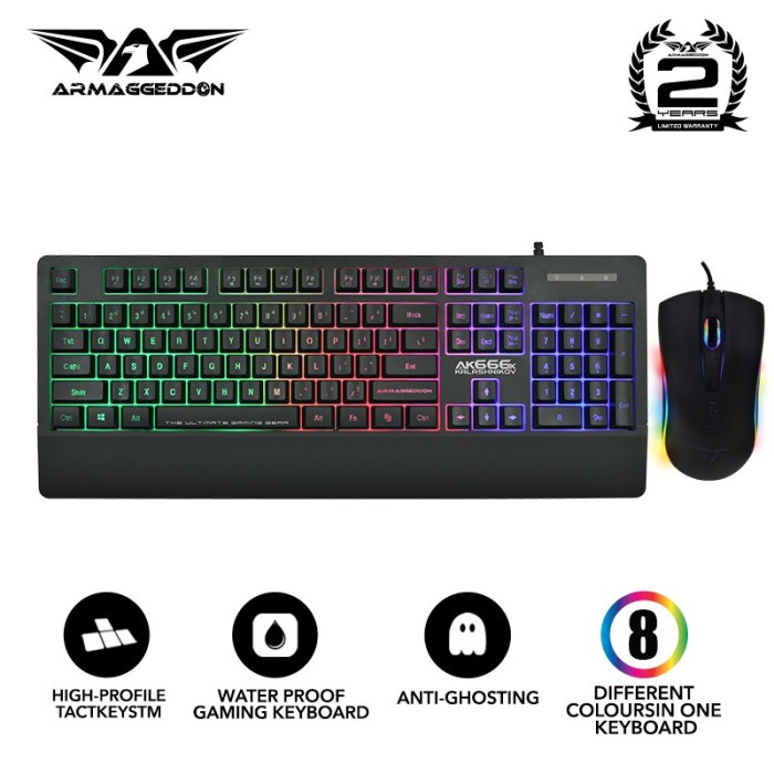 Alcatroz mouse Asic 9 Combo AK-666x Membrane Gaming Keyboard - White ...