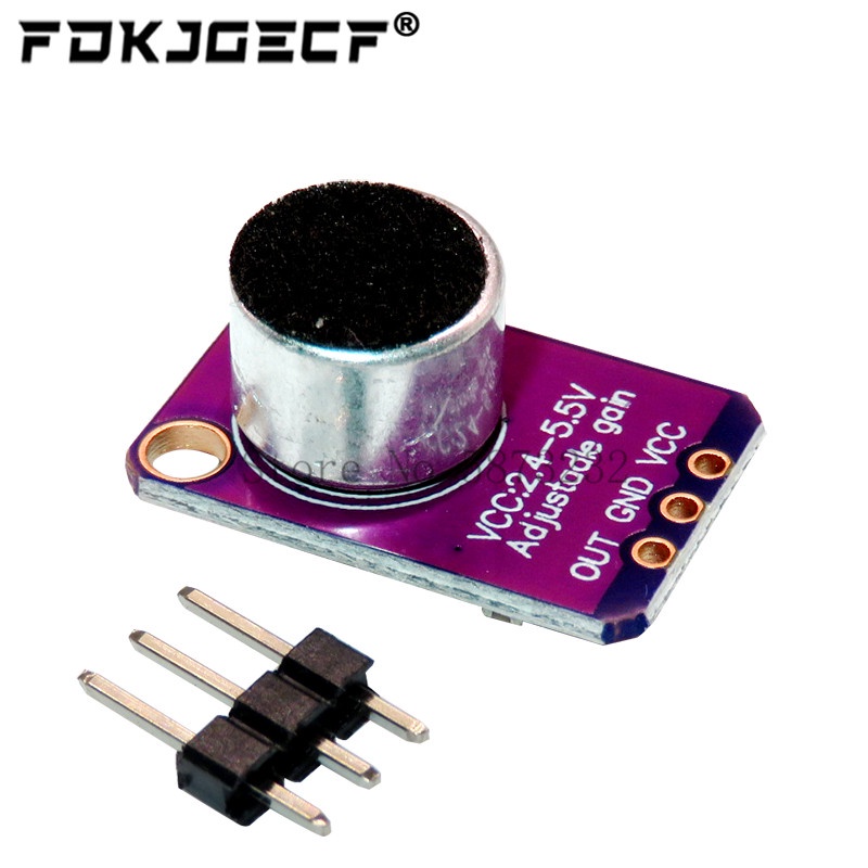 GY-MAX4466 MAX4466 Electret Microphone Amplifier Module Adjustable Gain ...