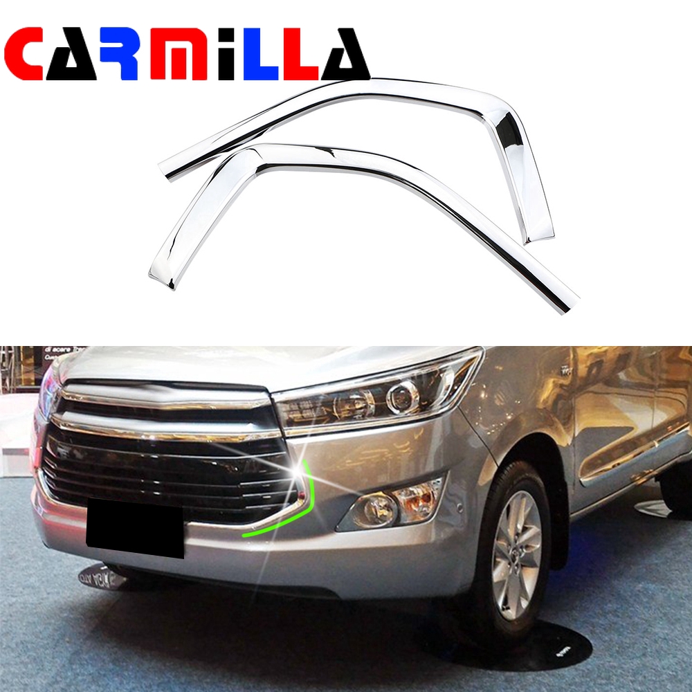 2pcs/set ABS Chrome Car Front Grill Net Trim Sticker Decoration for ...