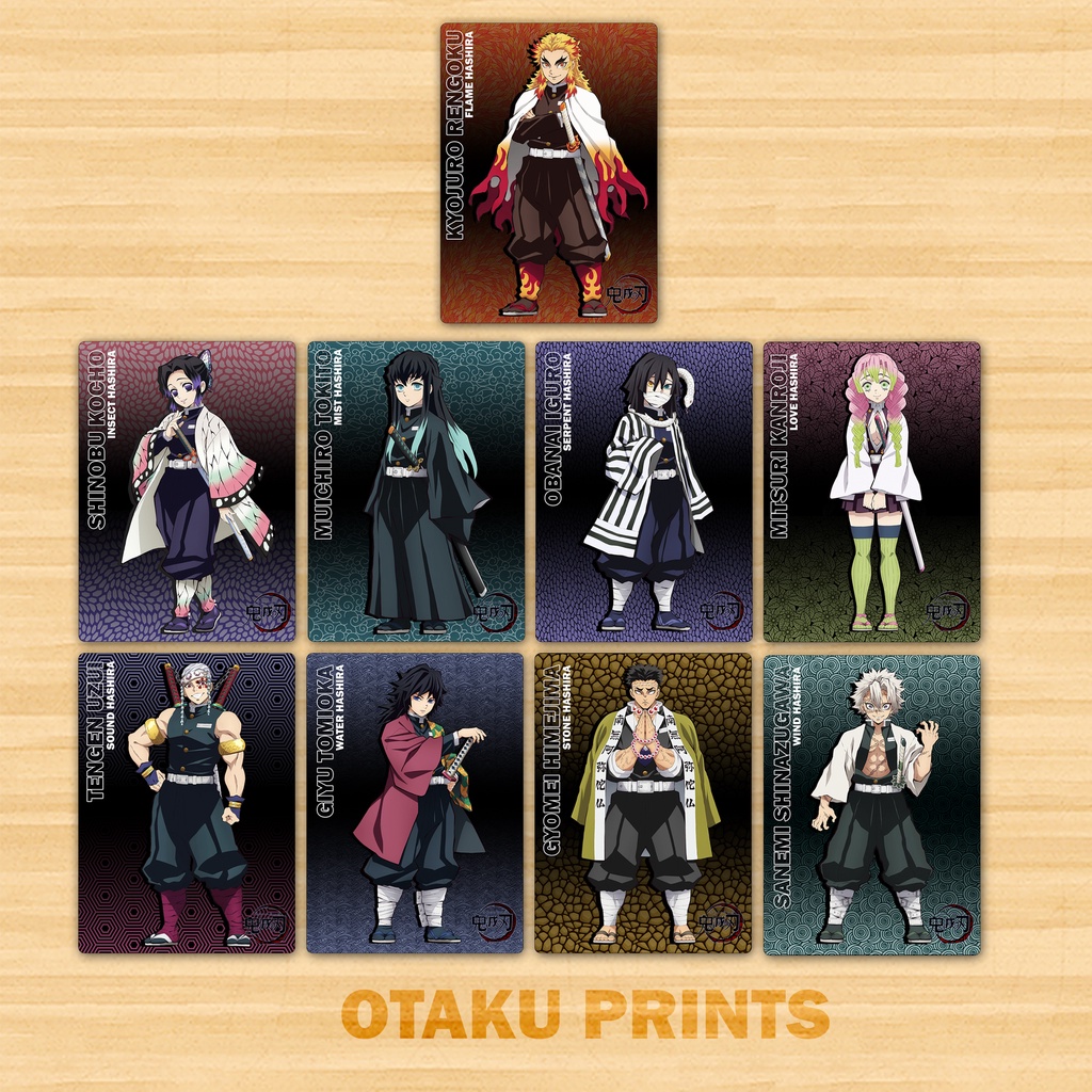 Demon Slayer Pillars [Gradient] Photocard - [SOLD PER SET] | Shopee ...