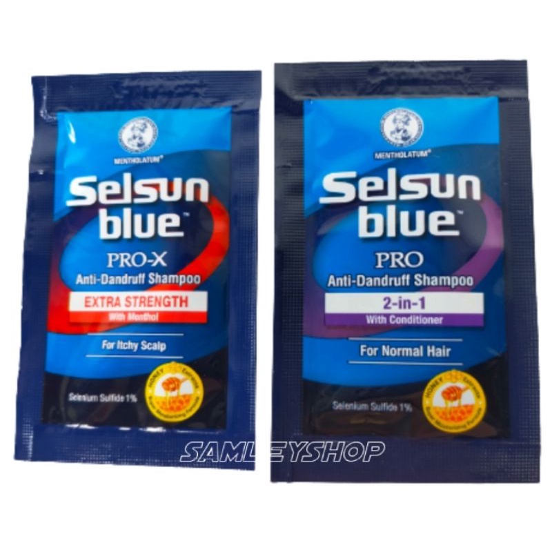 Selsun Blue Anti-Dandruff Shampoo Extra Strength Sachet 6Ml | Shopee ...