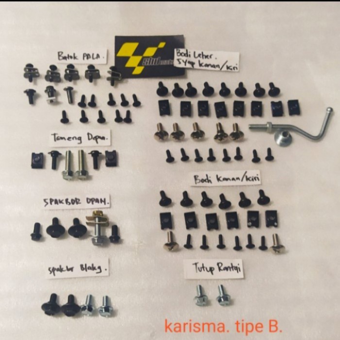 Honda Karisma Full Body Fullset Bolts | Shopee Philippines