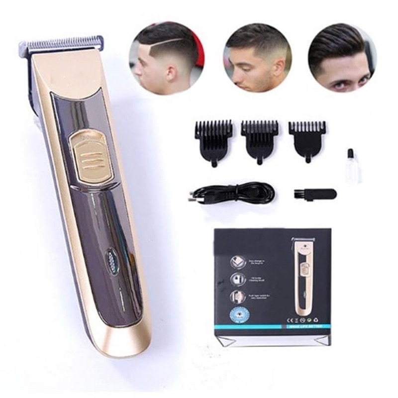 JS Trimmer Hair Razor Electric Hair Clipper Barber Rechargable Clipper ...