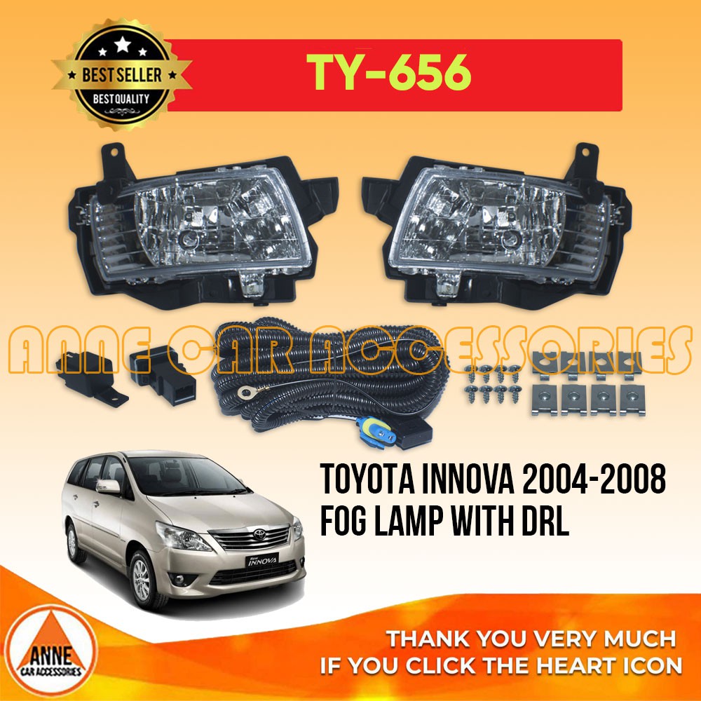 BoxLight Fog Lamp / Fog Light Toyota Innova 2004 to 2008 Foglight Set ...