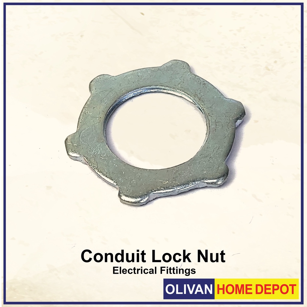 FIX PRO Electrical Fittings Conduit Lock Nut 1", 1/2", 3/4" (10 pieces ...