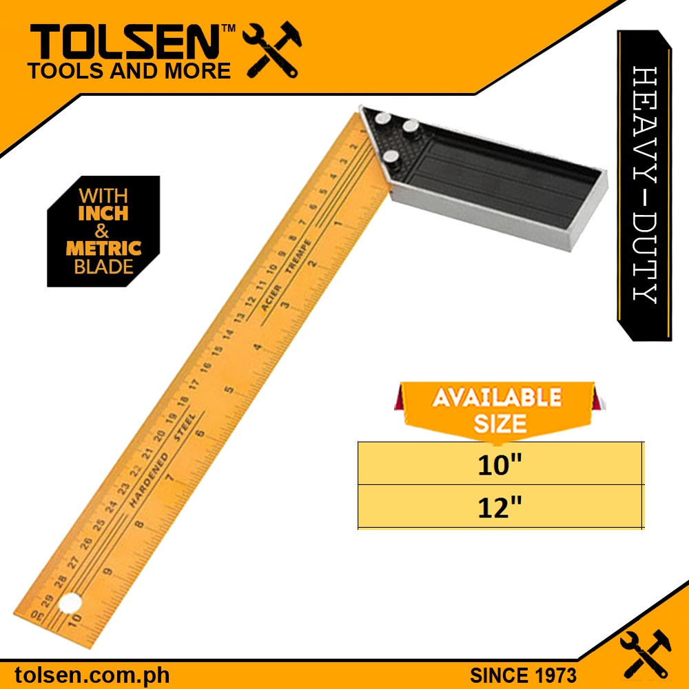 Tolsen Carpentry Angle Tri Square [ONLINE EXCLUSIVE] (250mm | 300mm ...