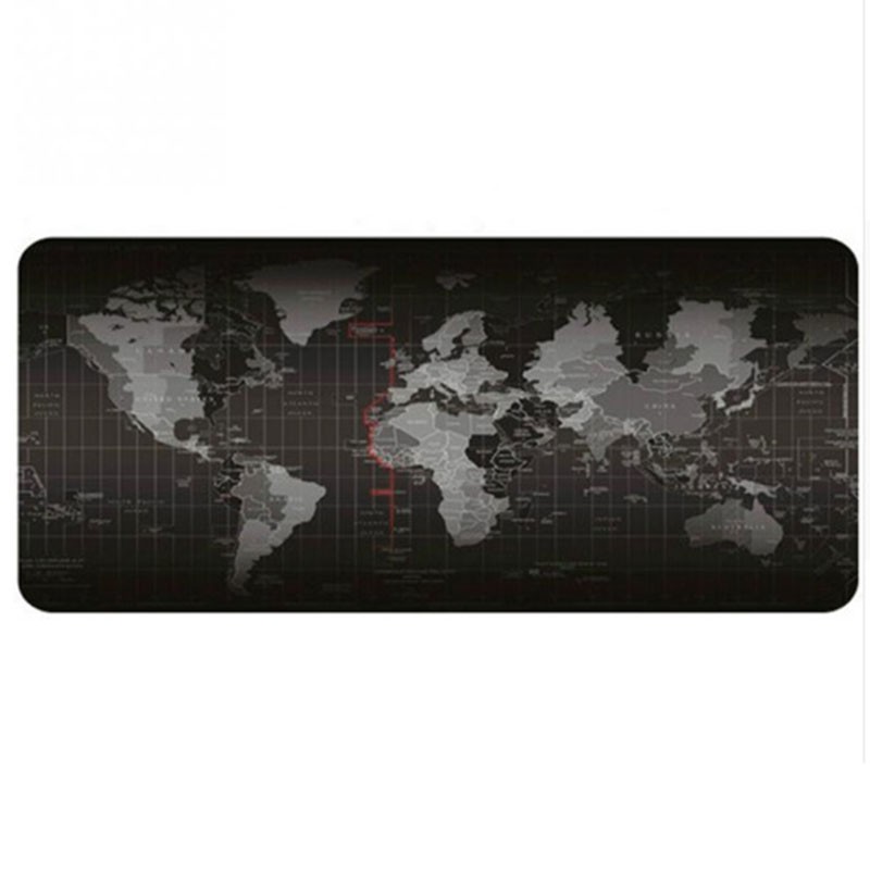 Thickened Mouse Pad World Map Precision Seaming Natural Fabric Office ...