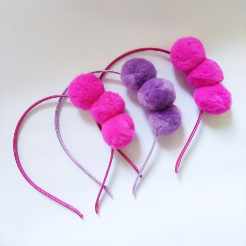 [GHM-241] 3rd Feather Children's Band POM Cute Headband Cute Ball ...