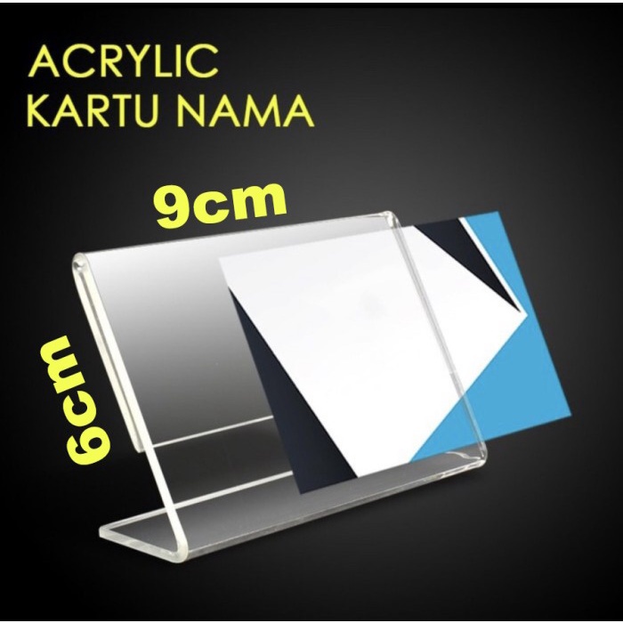 Acrylic Table Name Card Stand - Acrylic Library Label 9cm x 6cm ...