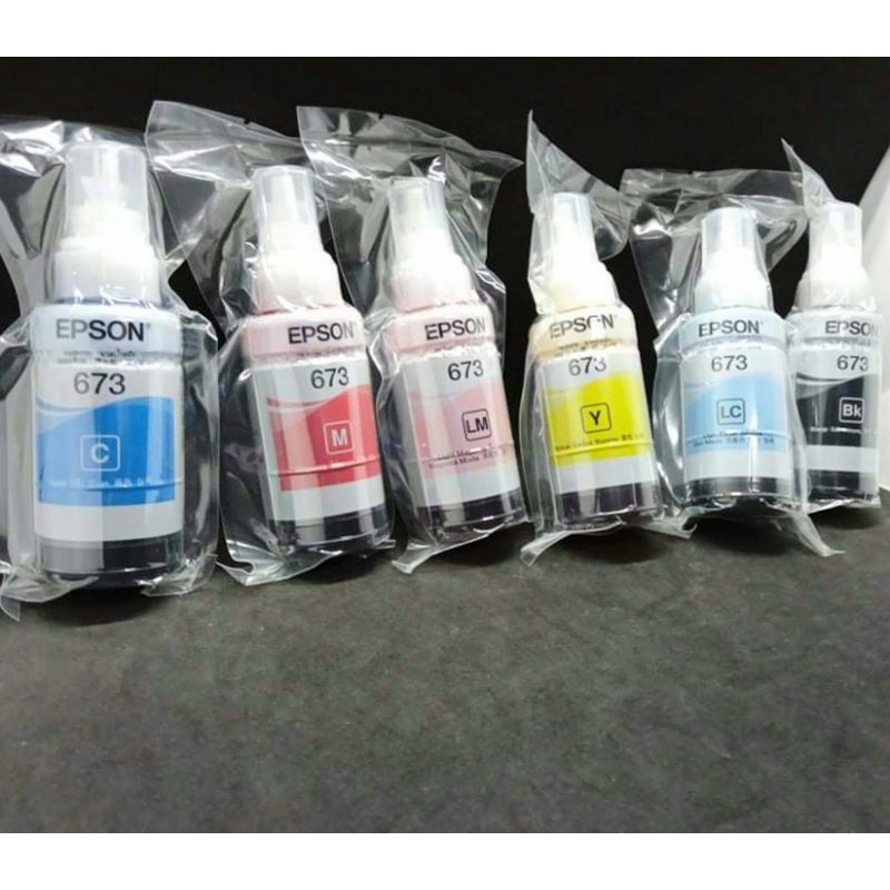 Original Epson 673 ink Set 6color for L800 L805 L1800 | Shopee Philippines