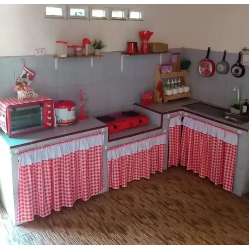 Curtains Under The Kitchen Bangs Box | Shopee Philippines