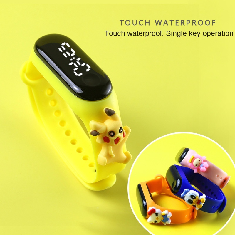 Cartoon Ng Mga Bata Ng Led Electronic Watch Wanl Hand Ring Watch Sports Shopee Philippines