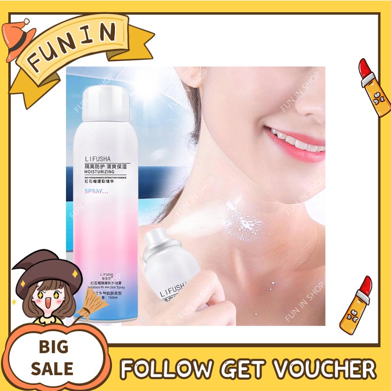 LIFUSHA Pomegranate Isolation Protection Whitening Sunscreen Spray ...