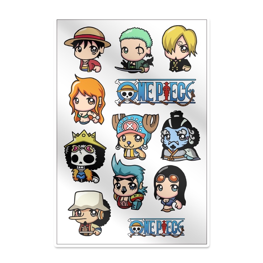 One Piece Chibi Kawaii Cute Journal Sticker Scrapbooking | JSS-0001 ...