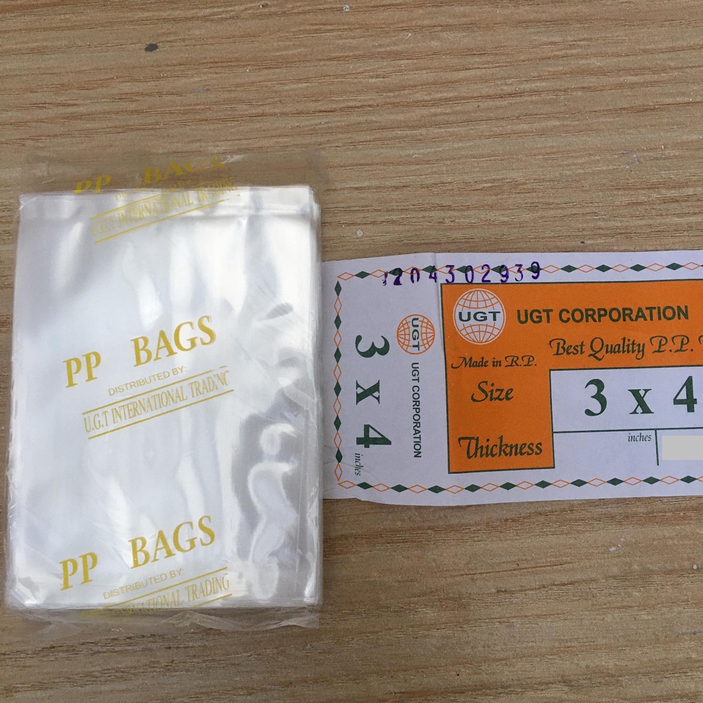 2x3, 3x4 inches PP clear bag size for packing of small items 100pcs ...