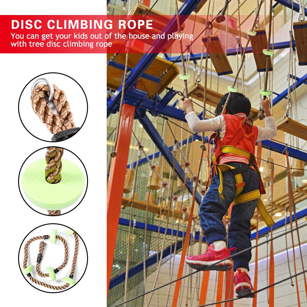 Jungle Gym Kingdom Climbing Rope With Platforms And Disc | Shopee ...