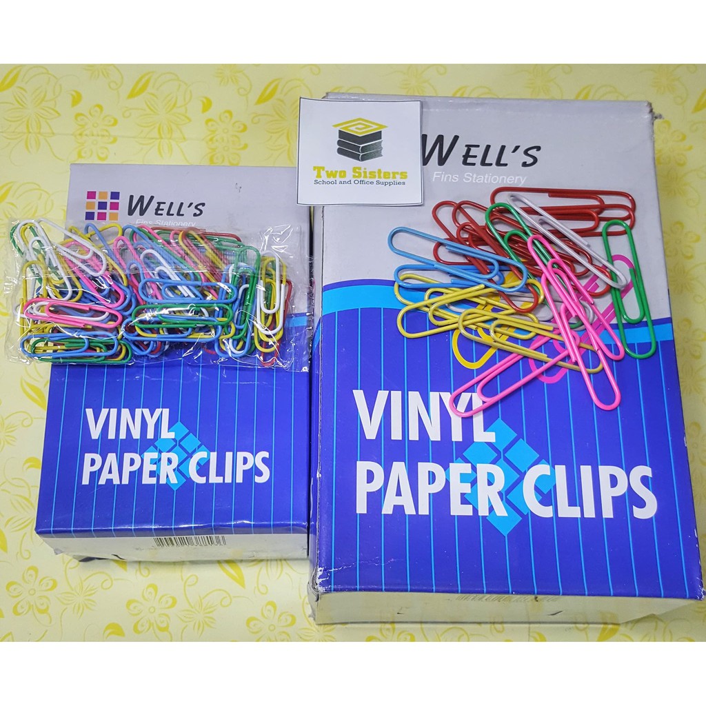Well's Vinyl Paper Clip Small and Big Size | Shopee Philippines