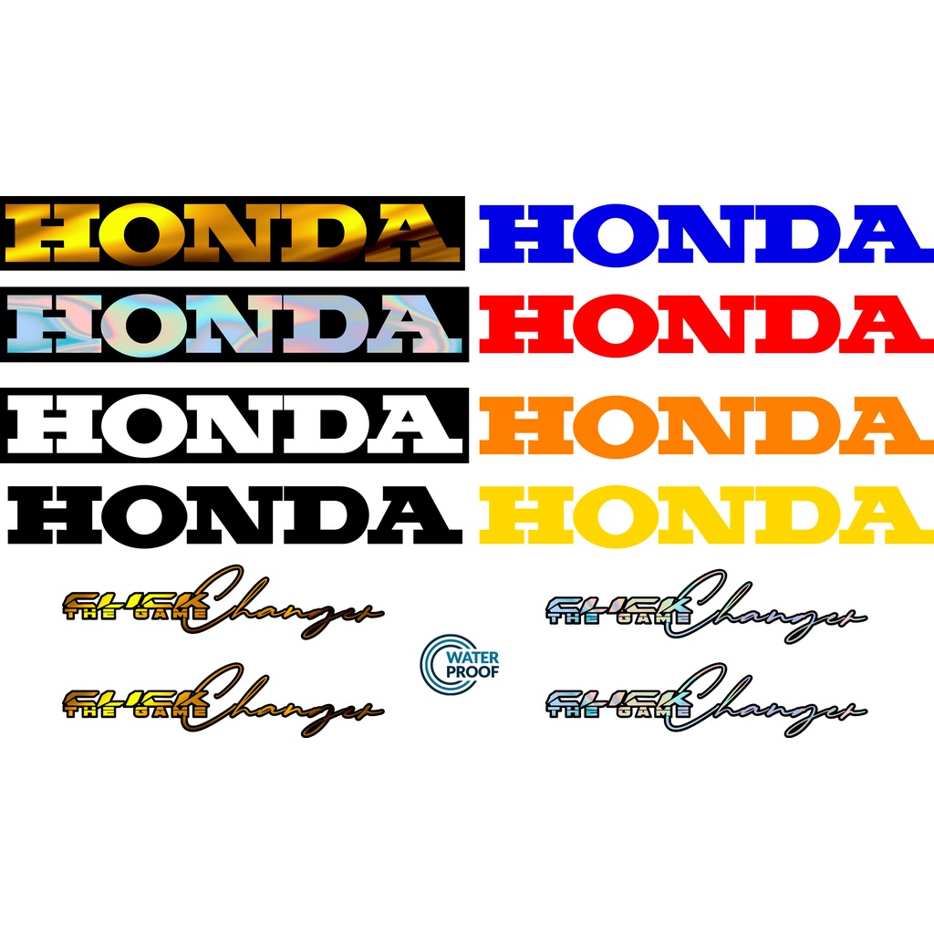 HONDA CLICK SIDE SKIRT STEP DECAL STICKER / 2pcs. set | Shopee Philippines