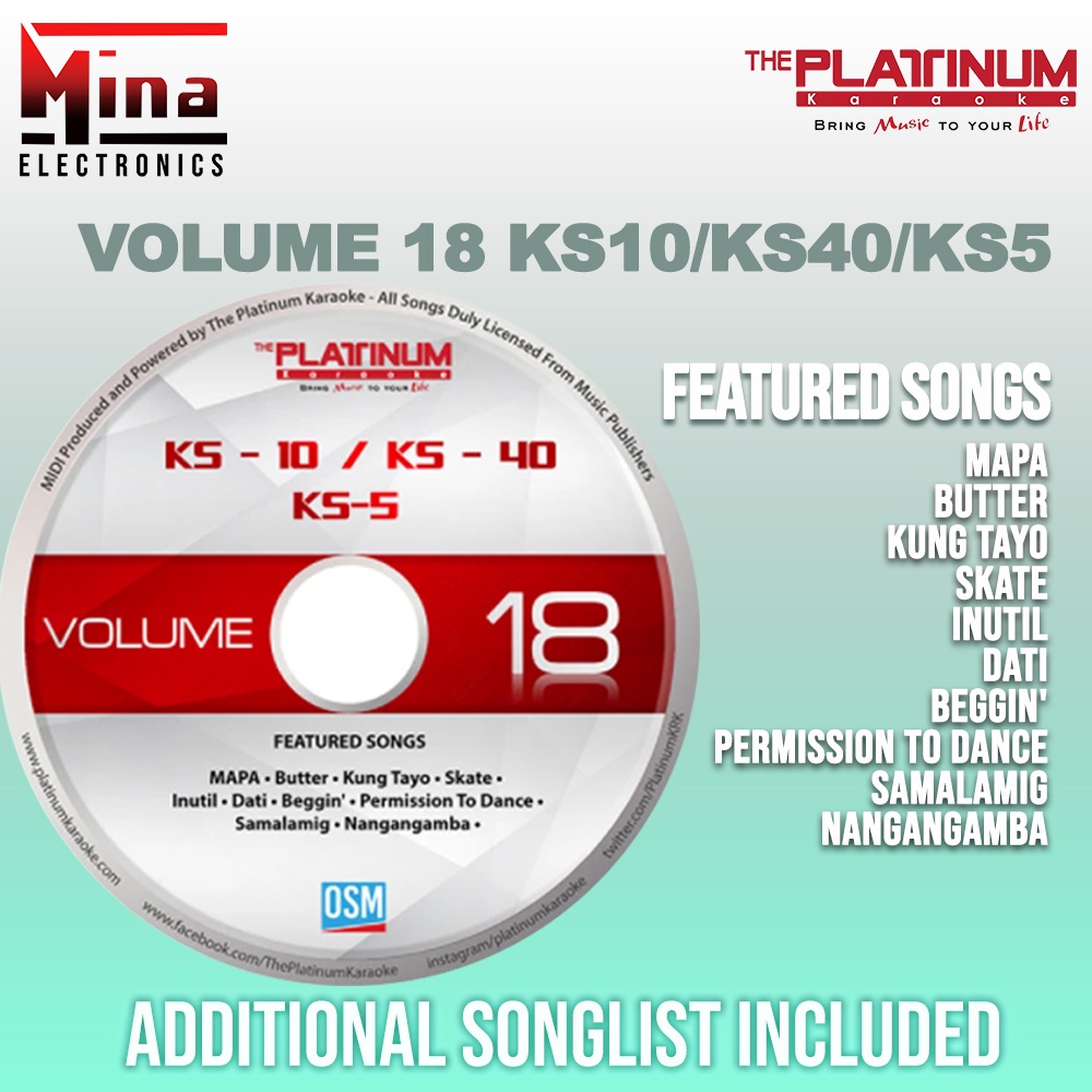 #2022 hot newThe Platinum KS-5/KS-10/KS-40 UPDATED CD VOLUME 18 (NOVEMBER 2021 UPDATE) | Shopee ...